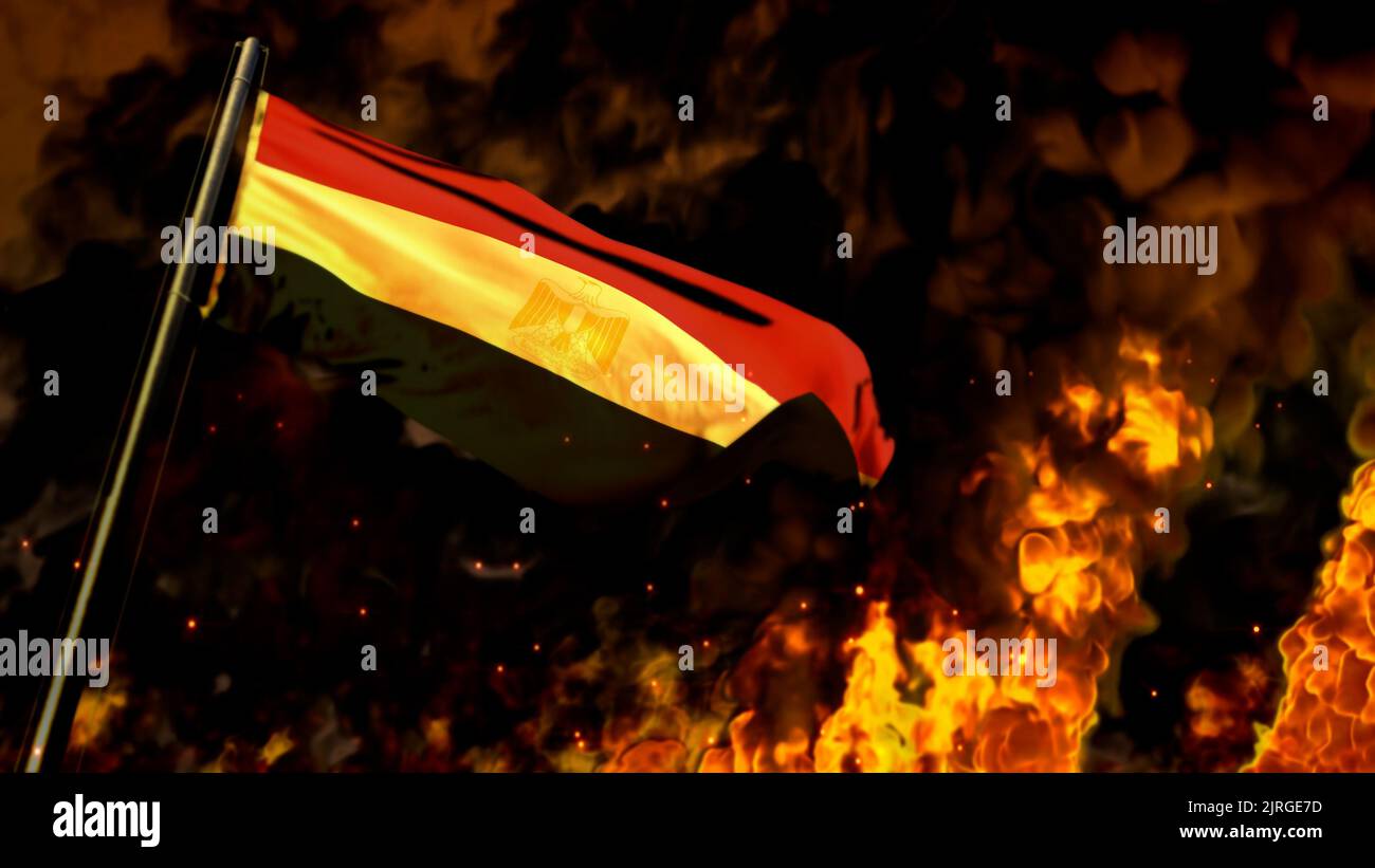 German Flag Burning