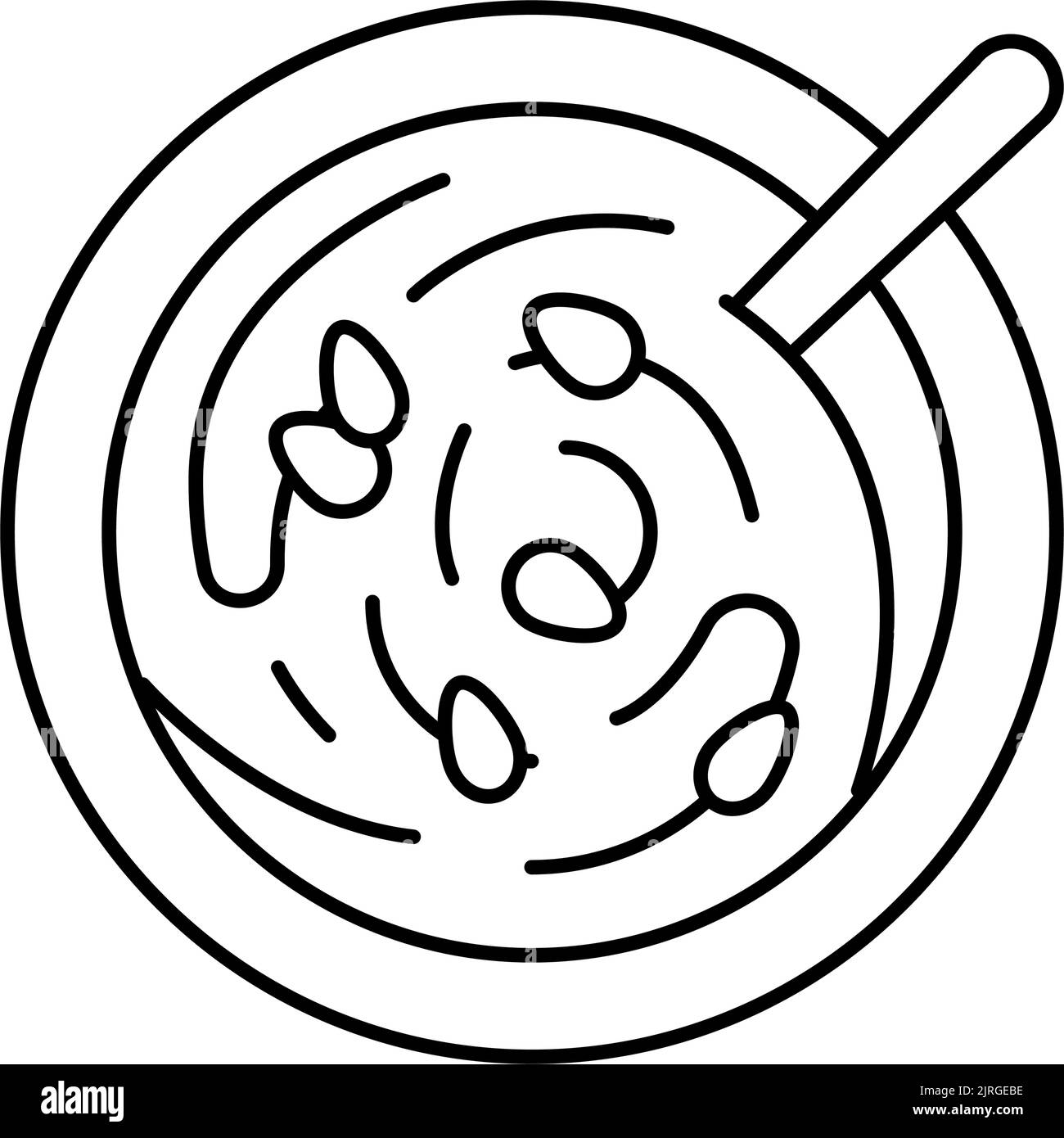 pumpkin soup line icon vector illustration Stock Vector Image & Art - Alamy