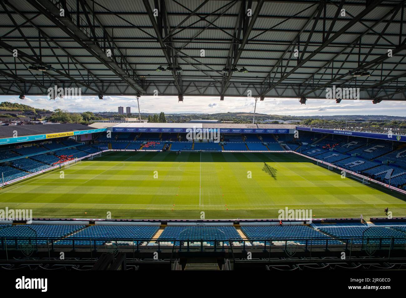 Leeds, UK. 24th Aug, 2022. General view inside Elland Road Stadium ...