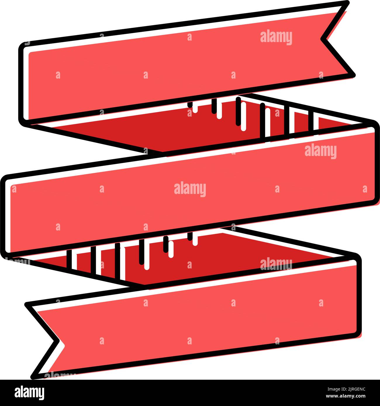 premium ribbon banner design color icon vector illustration Stock ...