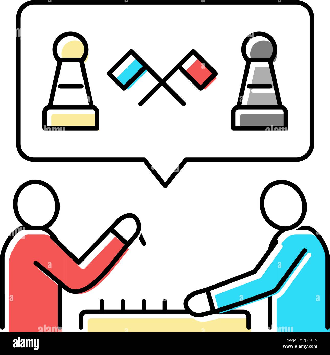 chess game playing gamer color icon vector illustration Stock Vector ...