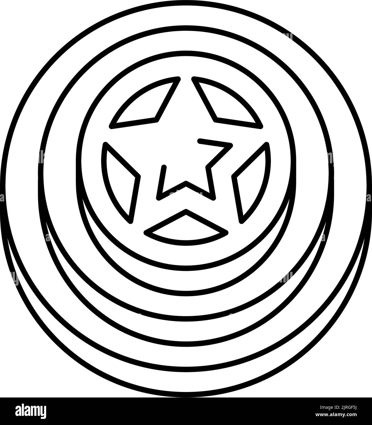 star video game progress award line icon vector illustration Stock ...