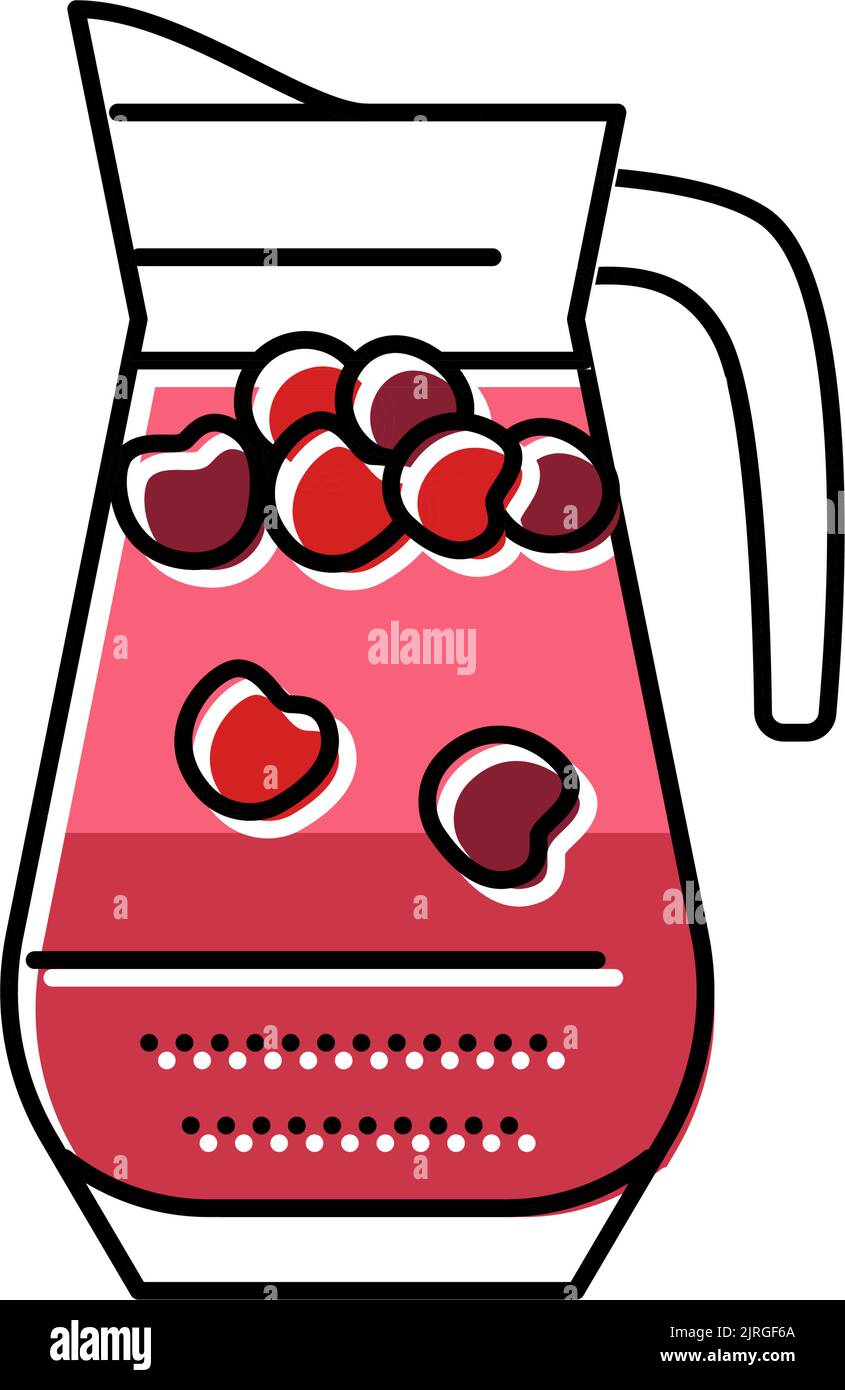 cherry compote color icon vector illustration Stock Vector Image & Art ...