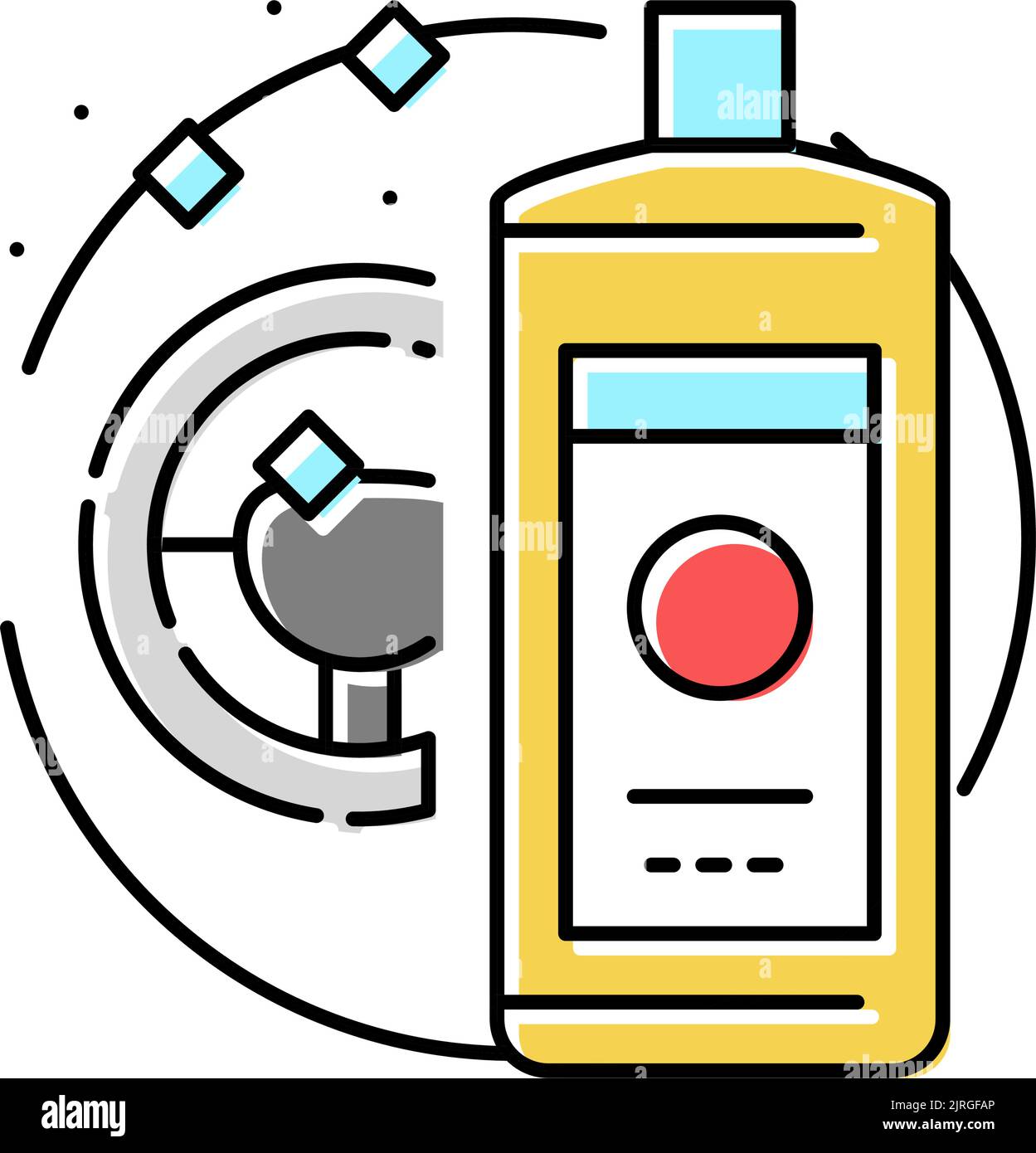 plastic cleaner detergent color icon vector illustration Stock Vector ...