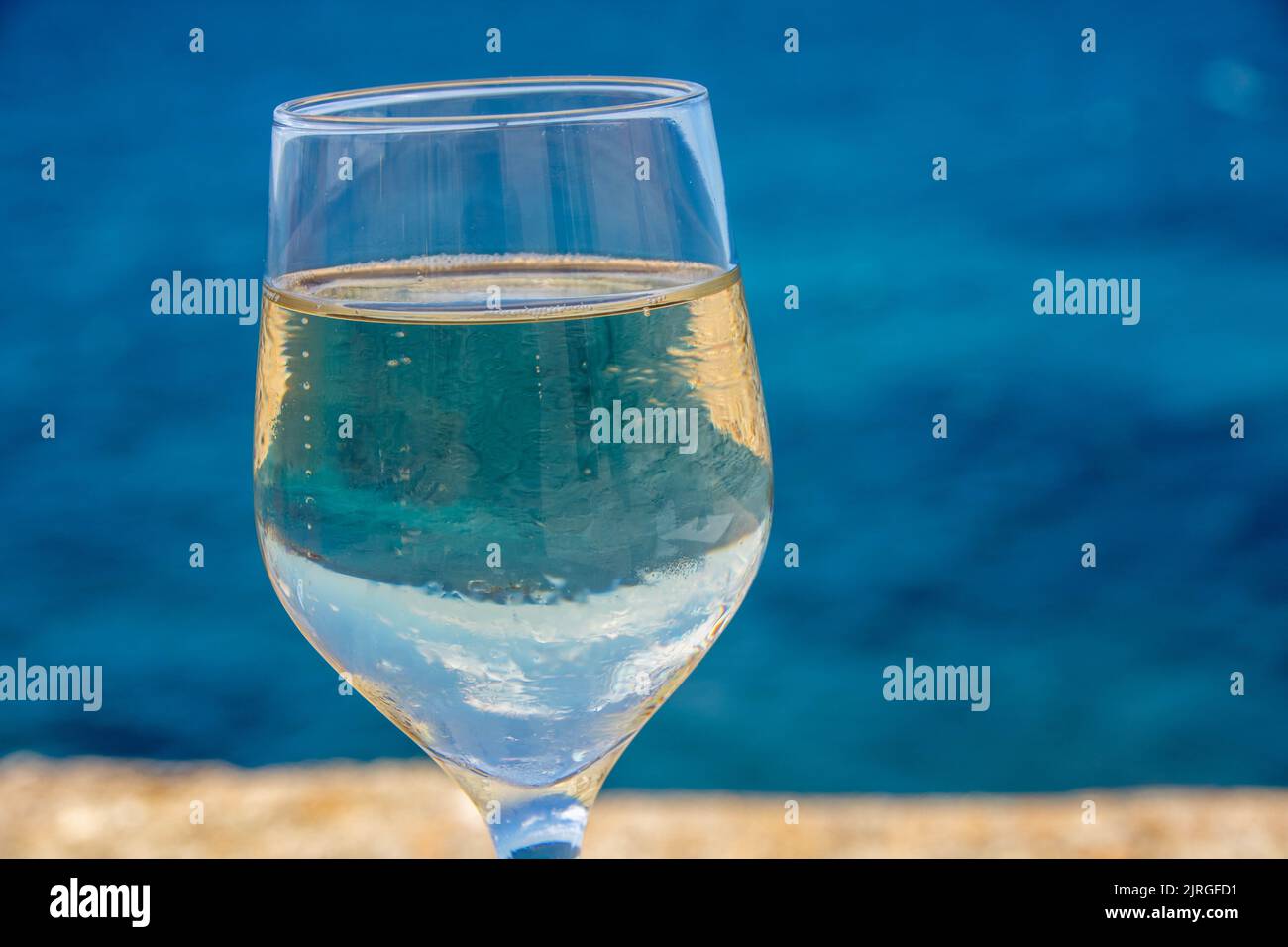 aperitifs on the walls of Gallipoli, Puglia Italy Stock Photo - Alamy