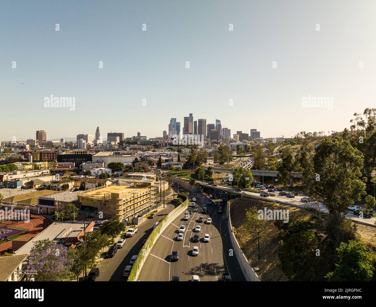 Los Angeles 110 Freeway Stock Photo - Alamy