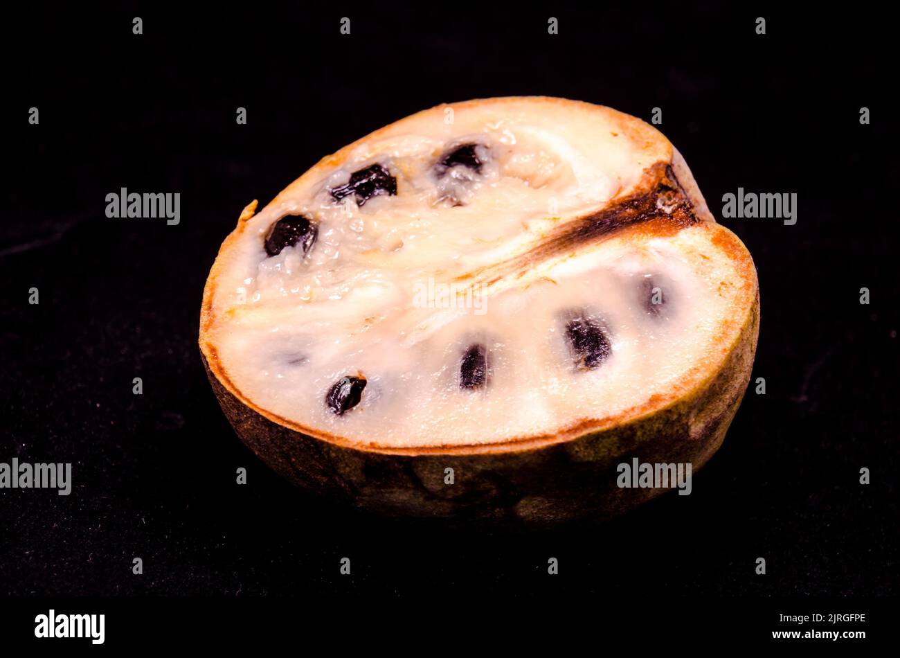 Fresh Green and Brown Ripe Cherimoya Tropical Fruit Stock Photo - Alamy