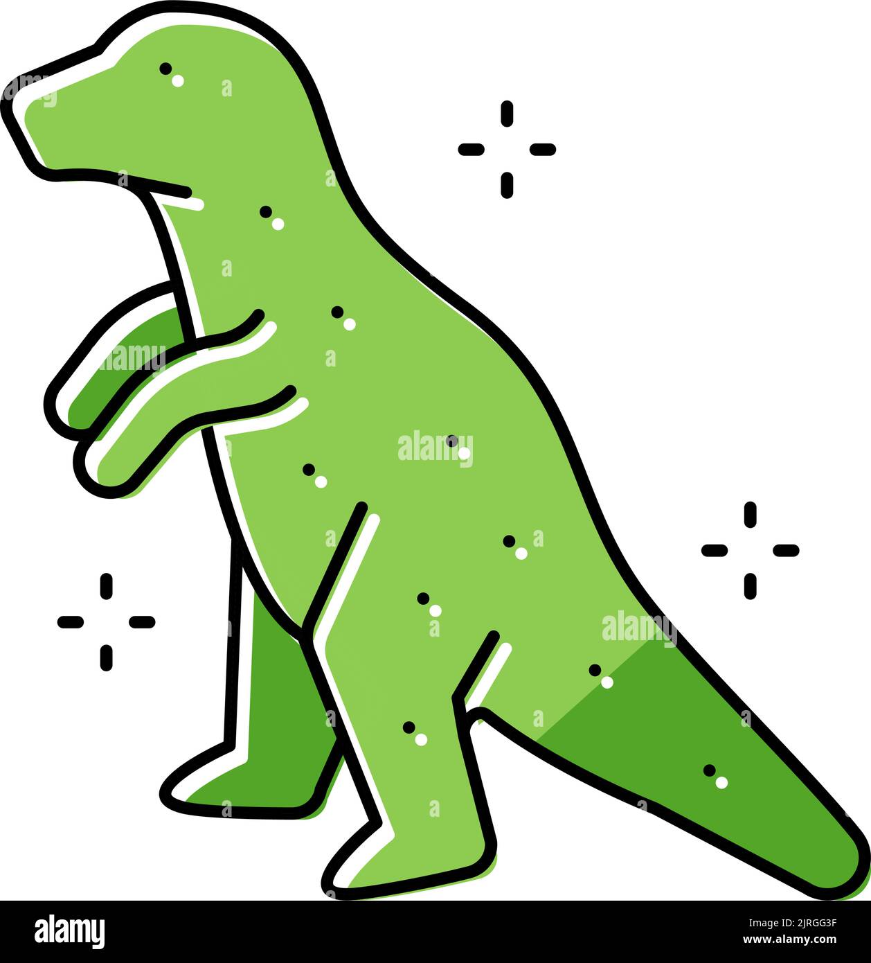 dinosaur jelly candy gummy color icon vector illustration Stock Vector ...