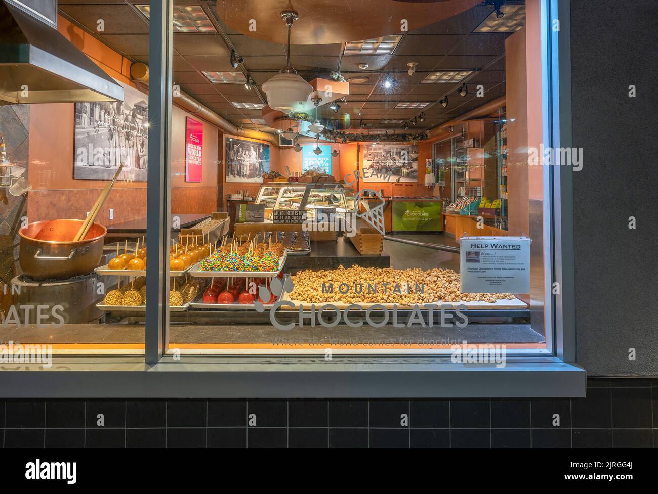 Banff, Alberta, Canada – August 24, 2022: Interior of the Mountain ...