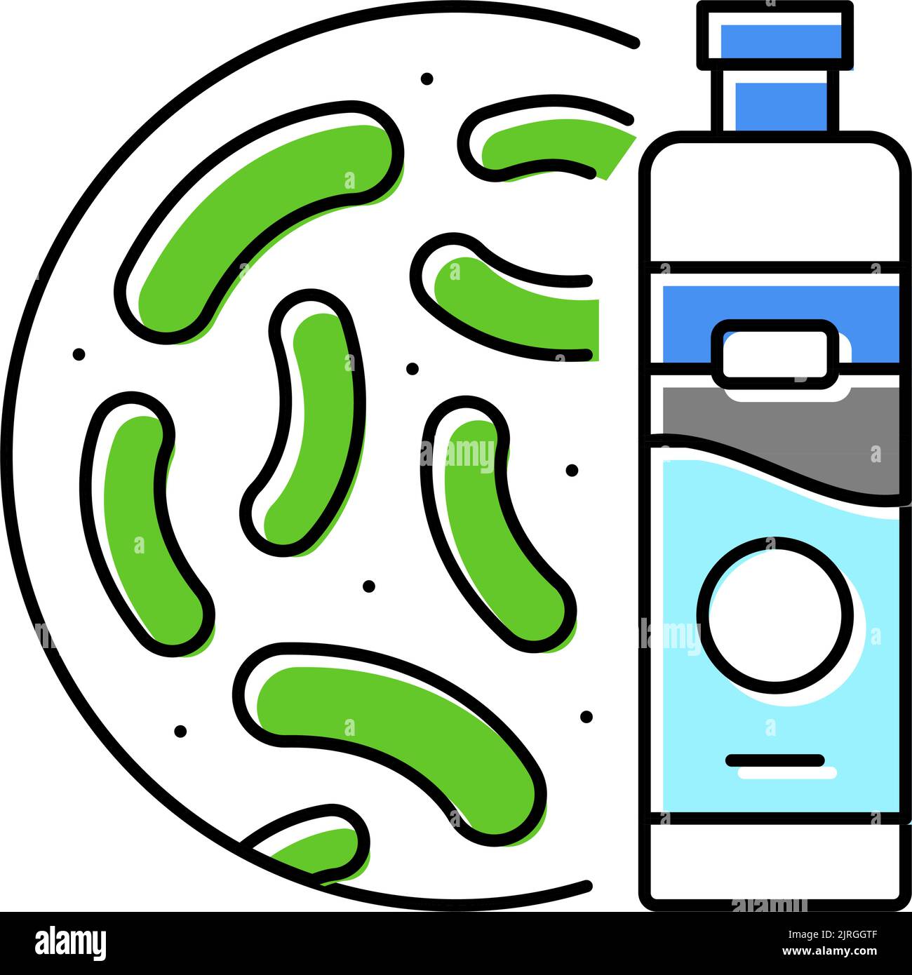 bacteria aquarium fish color icon vector illustration Stock Vector ...