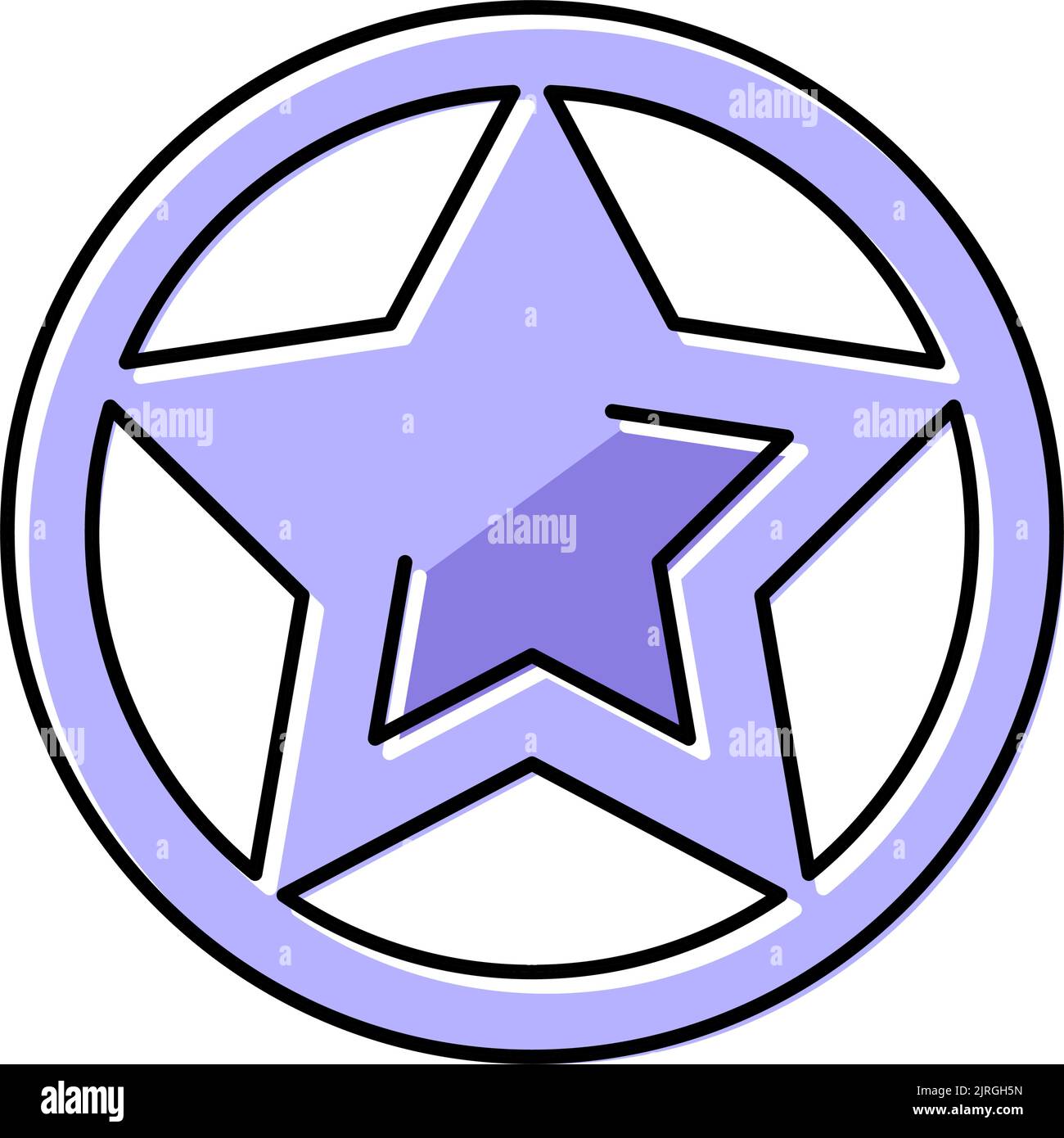 star game award color icon vector illustration Stock Vector Image & Art ...