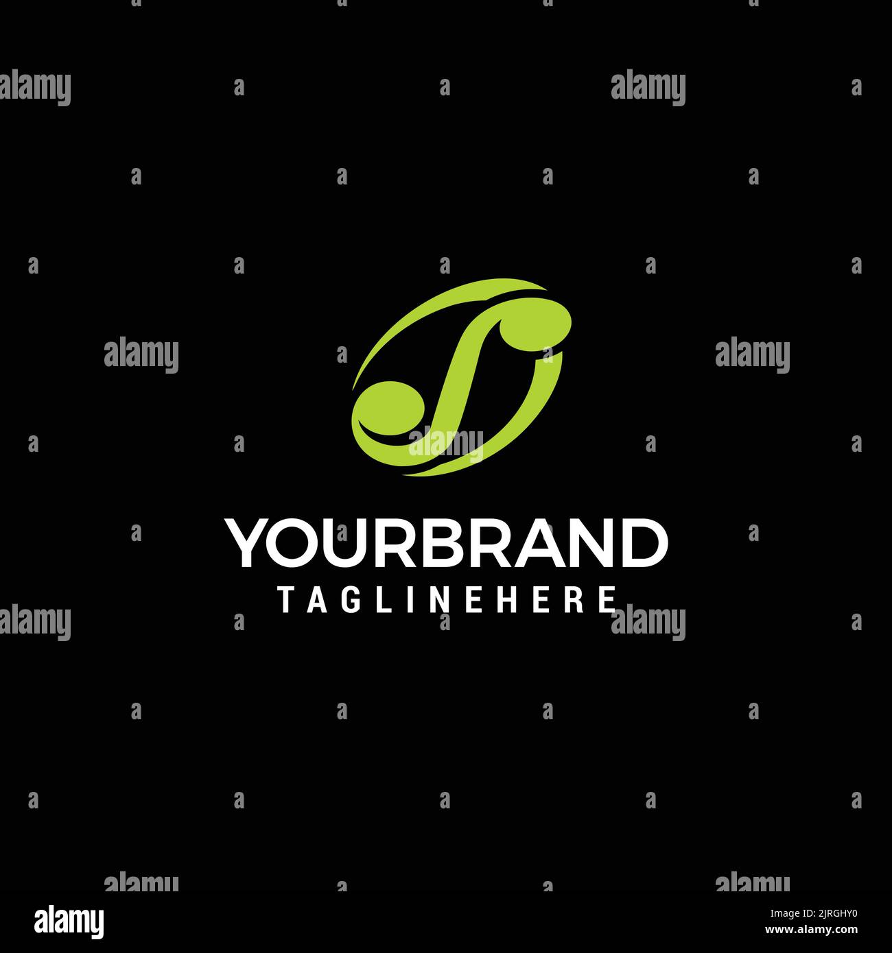 Initial S monogram alphabet with a musical note Symphony or melody ...