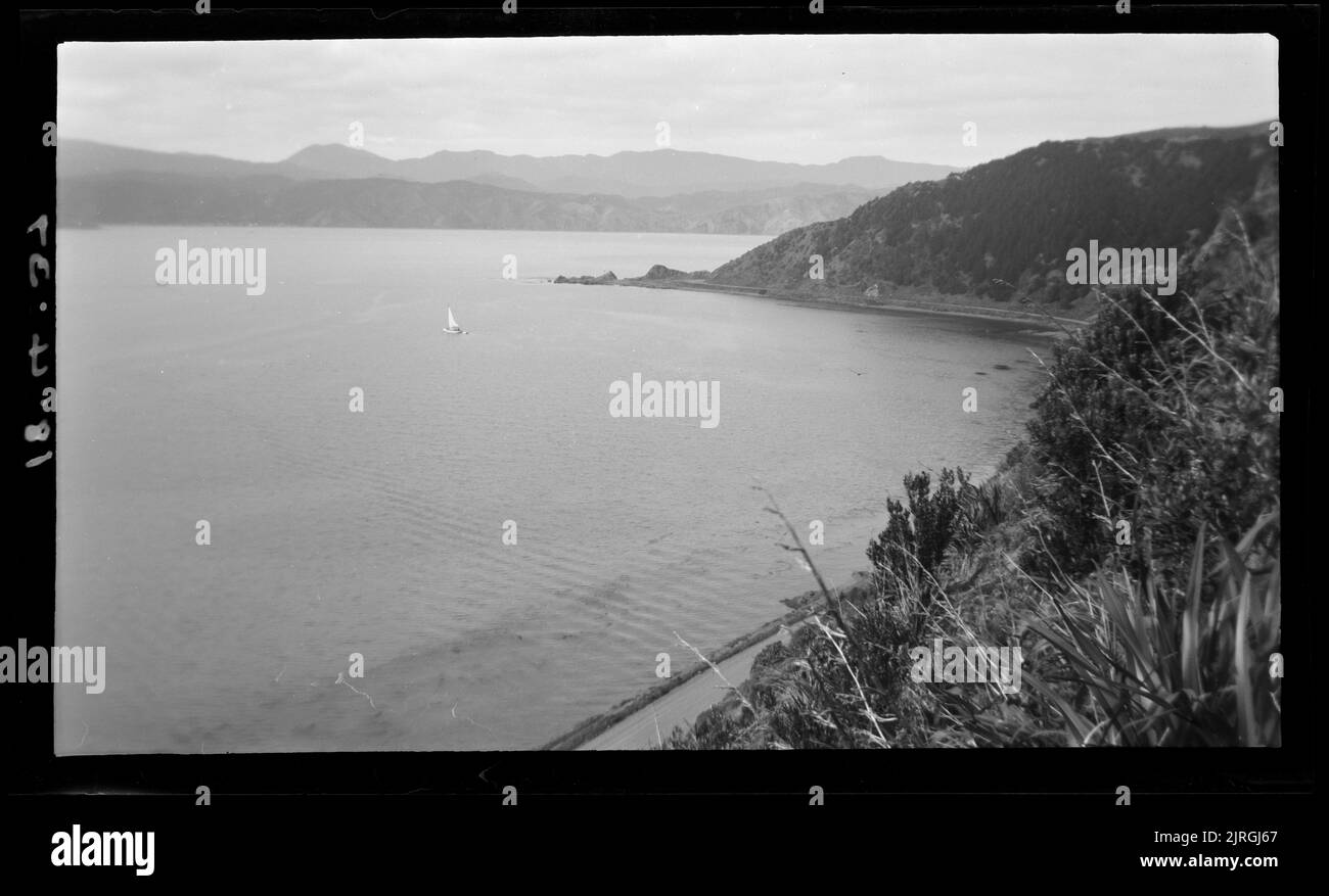 Kau Bay from Pt (Point) Jerningham, 18 April 1937, by Leslie Adkin ...