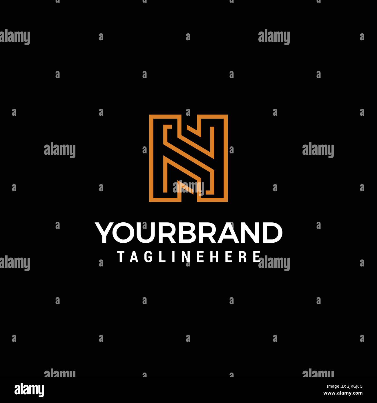 SH or HS profesional letter logo line design template vector Stock Vector Image & Art - Alamy