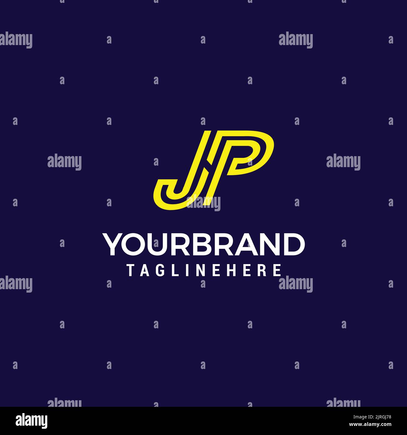 J P JP Initial Letter Logo design vector template Graphic Alphabet ...