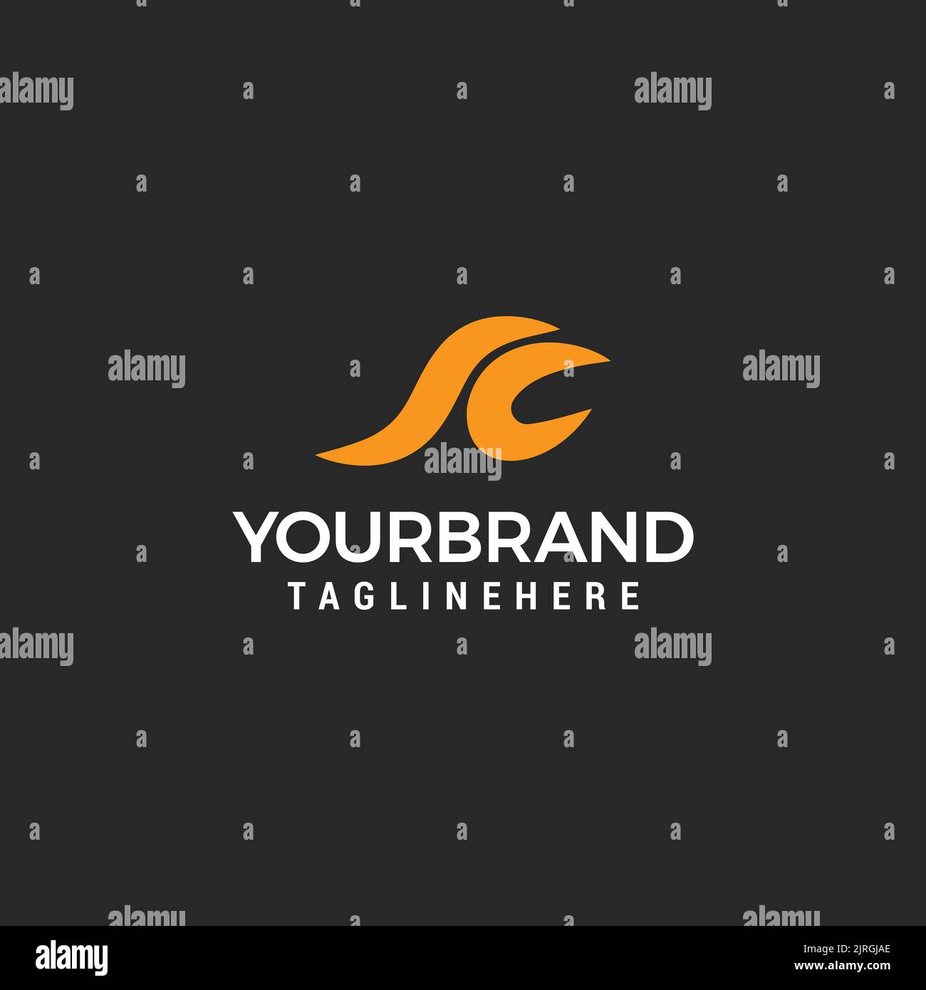 Initial Letter SC logo design vector illustration Letter SC icon Stock ...