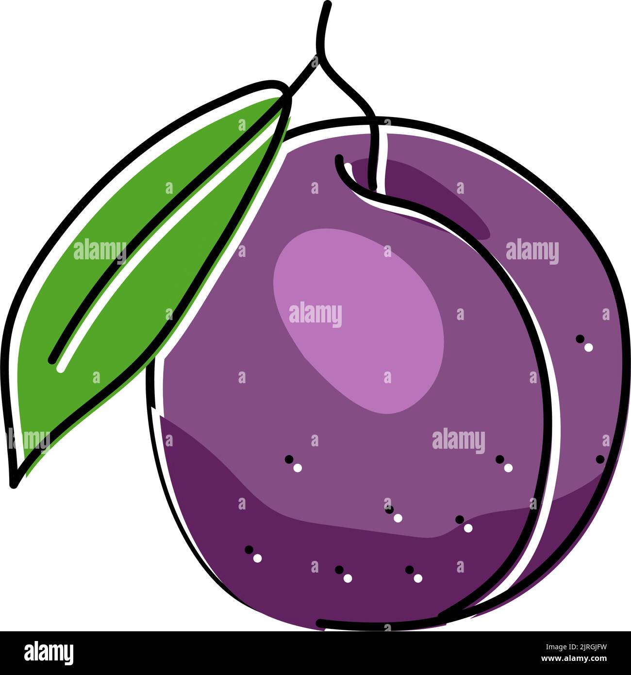 Greengage illustration hi-res stock photography and images - Alamy