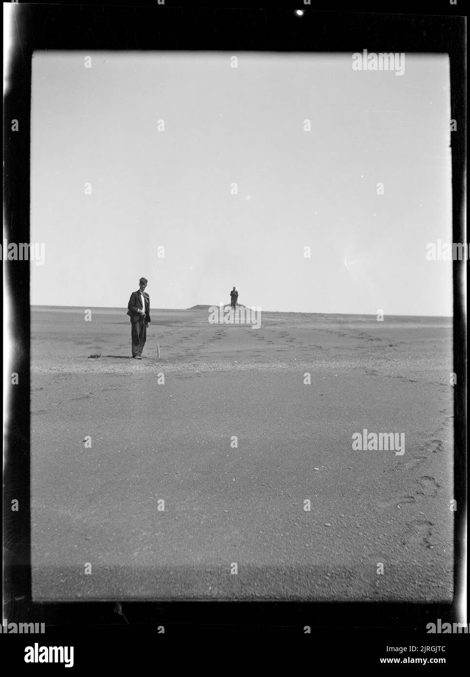 Raised beach, Tangoio difference between tide lines, 1931, by Dr ...