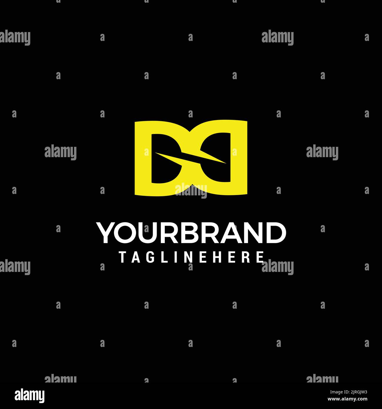 Alphabet letters Initials Monogram logo DD design vector Stock Vector ...