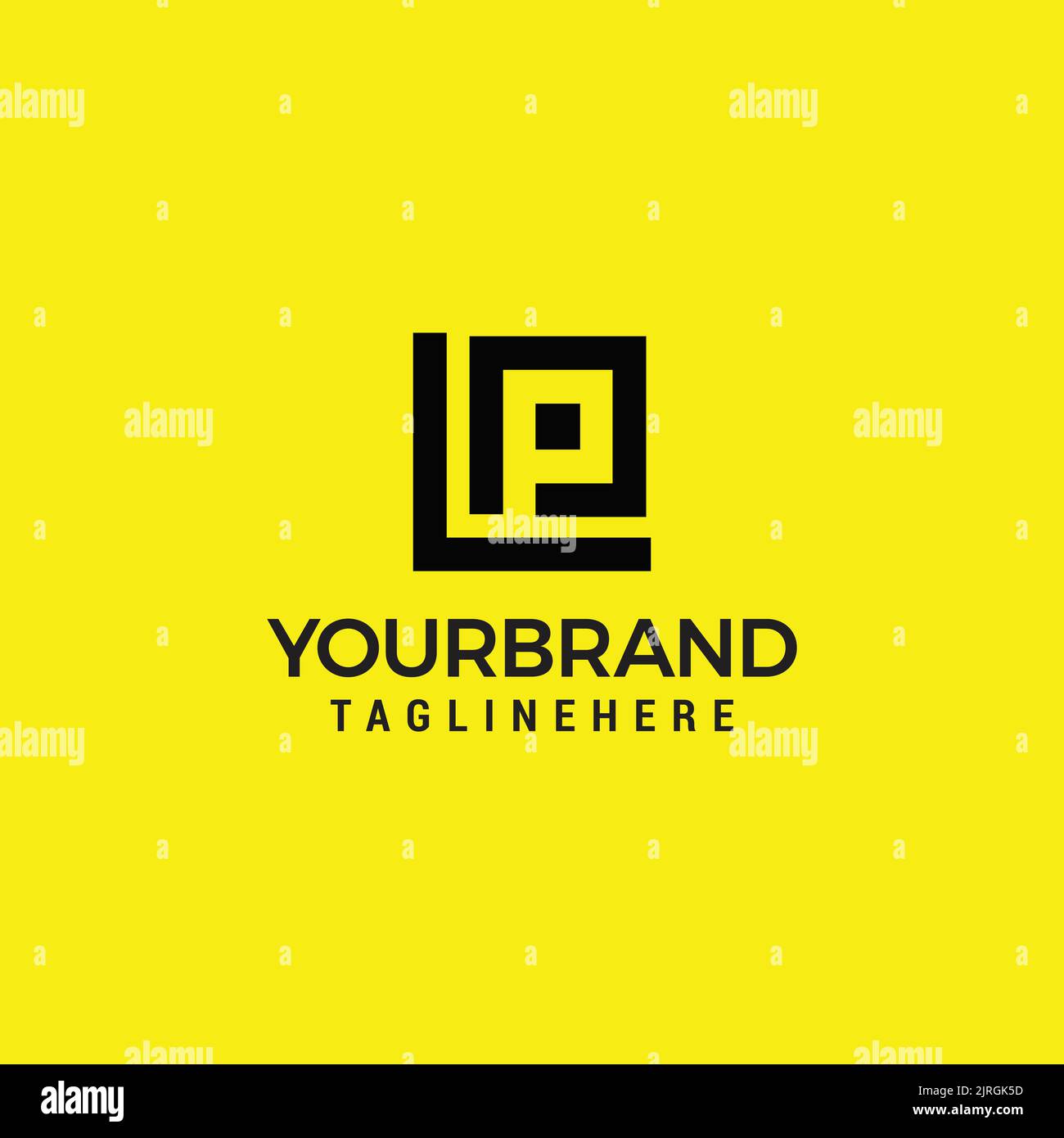 PL LP PD DP initials based on square linked Alphabet logo icon Stock Vector Image & Art - Alamy