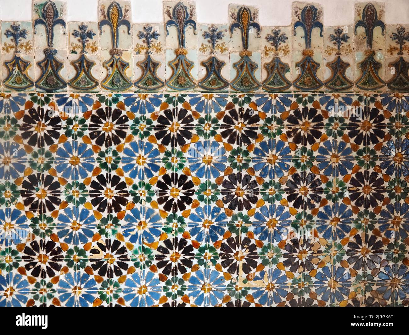 Interior of the national palace in Sintra near Lisbon in Portugal Stock ...