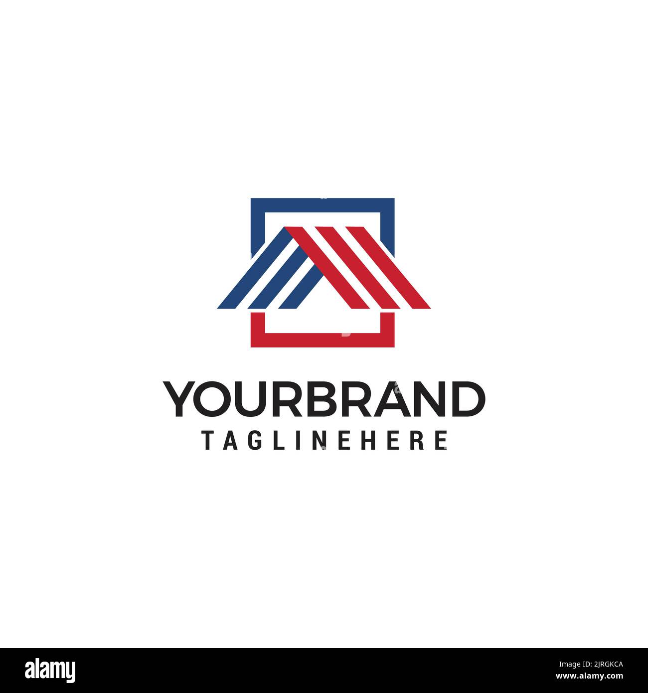 simple square homes logo design template vector Stock Vector Image ...