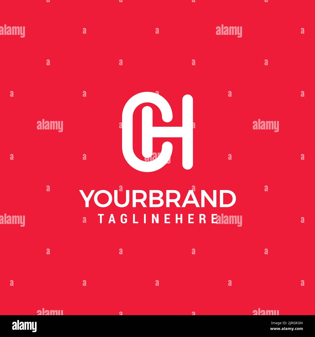 CH Logo Monogram Icon Vector Template Design Vector Stock Vector Image ...