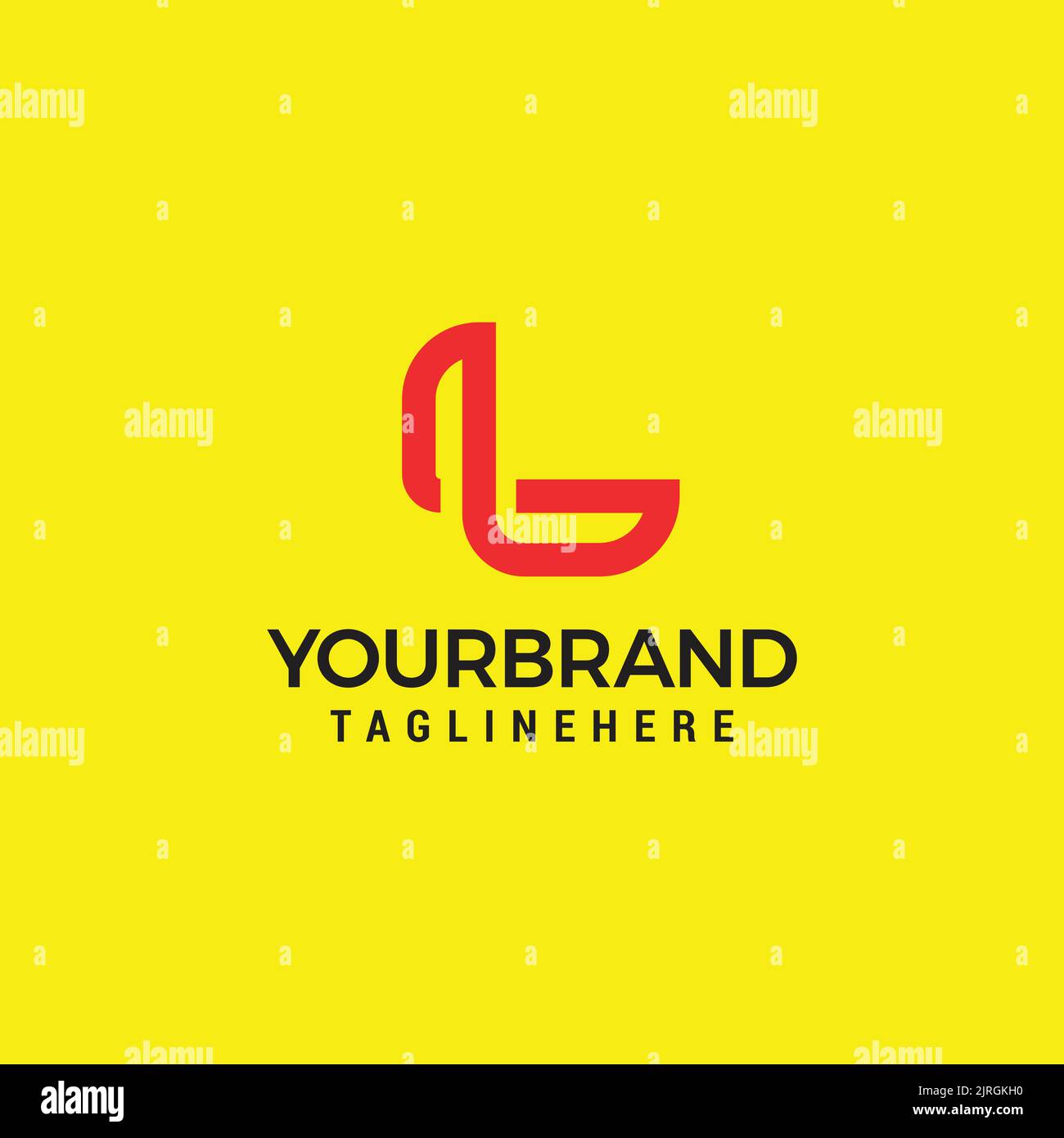 Alphabet letters Initials Monogram logo L L INITIAL design vector Stock ...