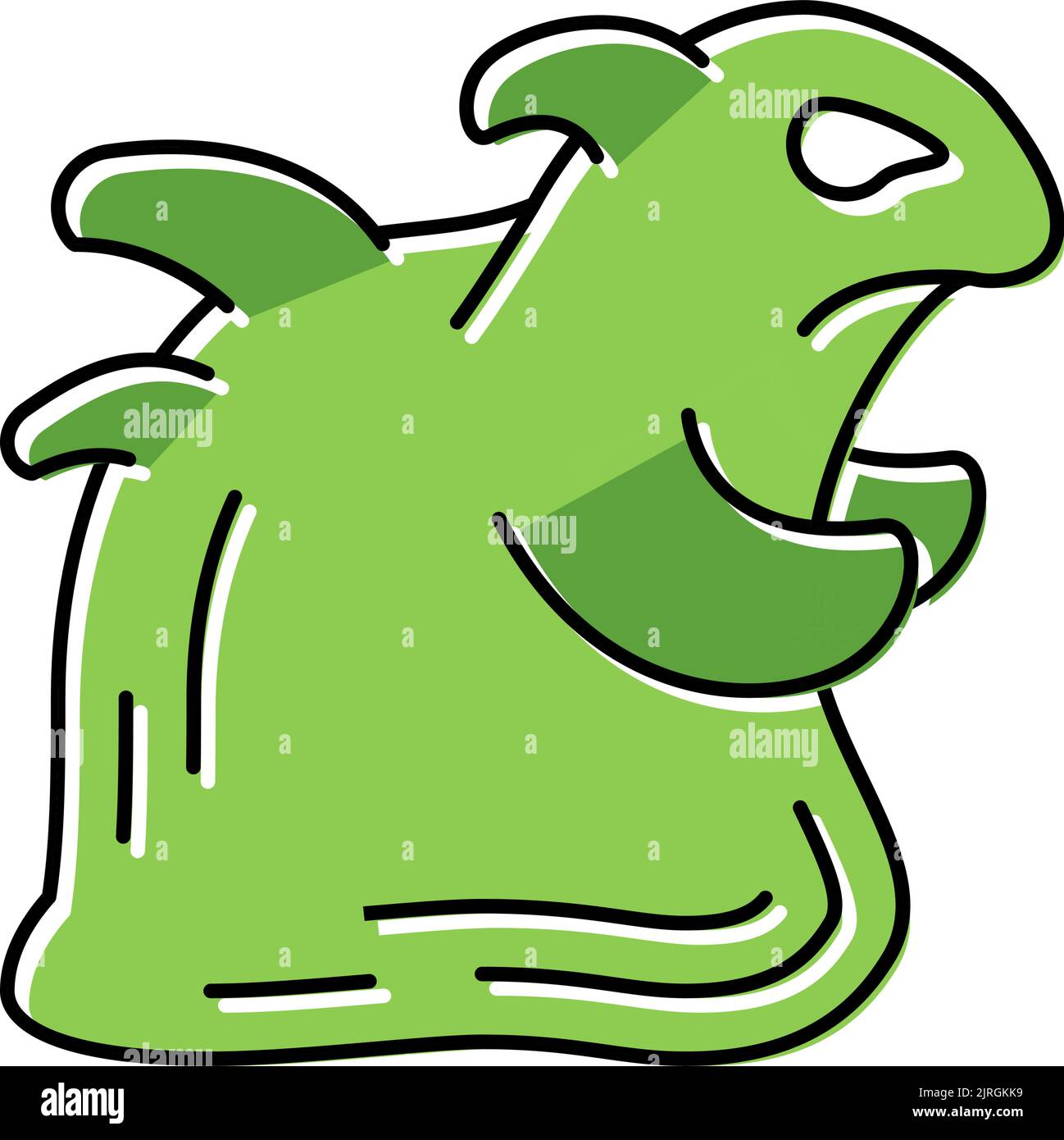 jelly monster color icon vector illustration Stock Vector Image & Art ...