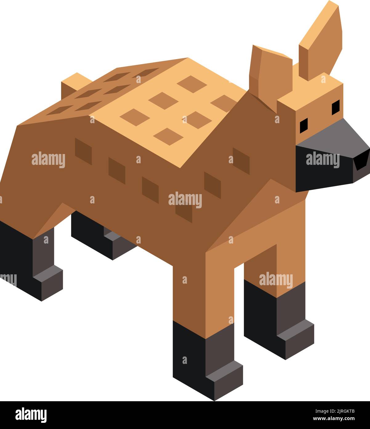 Polygonal dog. Low poly game isometric animal Stock Vector Image & Art ...