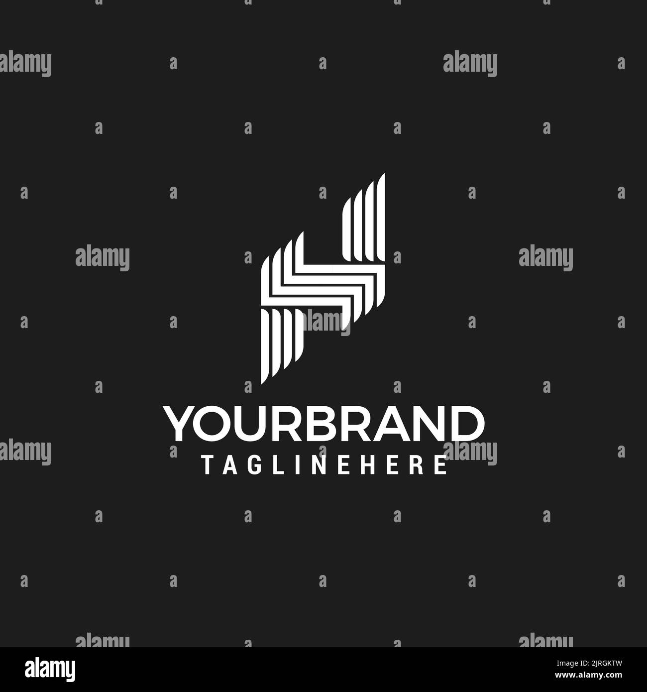 Capital Lines Letter H Creative Line Letters Design Graphic Alphabet ...