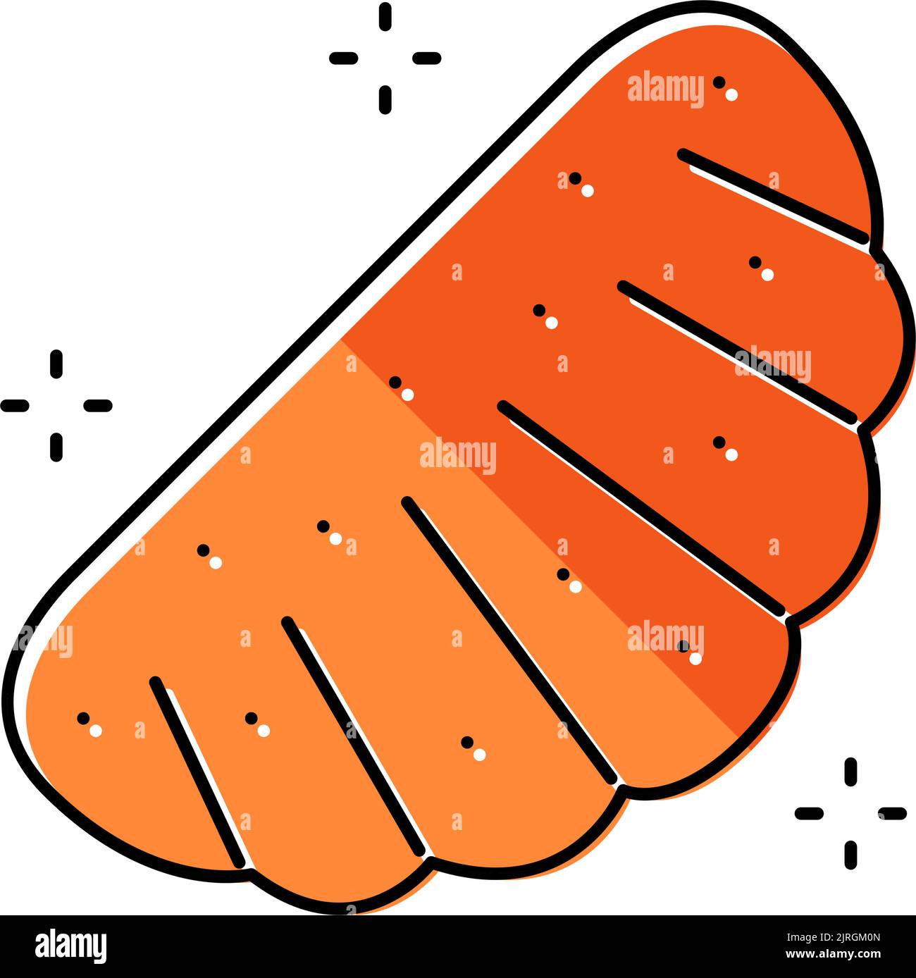 orange jelly candy gummy color icon vector illustration Stock Vector ...