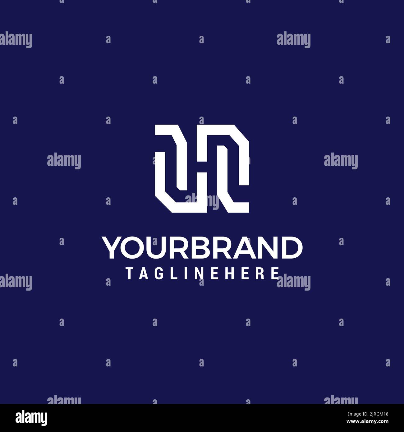 Letter H Line logo design template vector Stock Vector Image & Art - Alamy