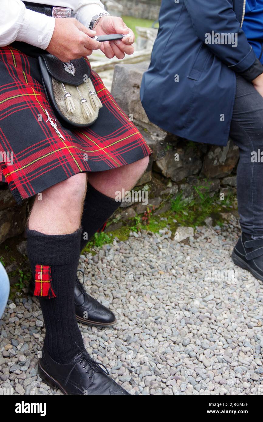 Traditional scottish kilt Stock Photo - Alamy