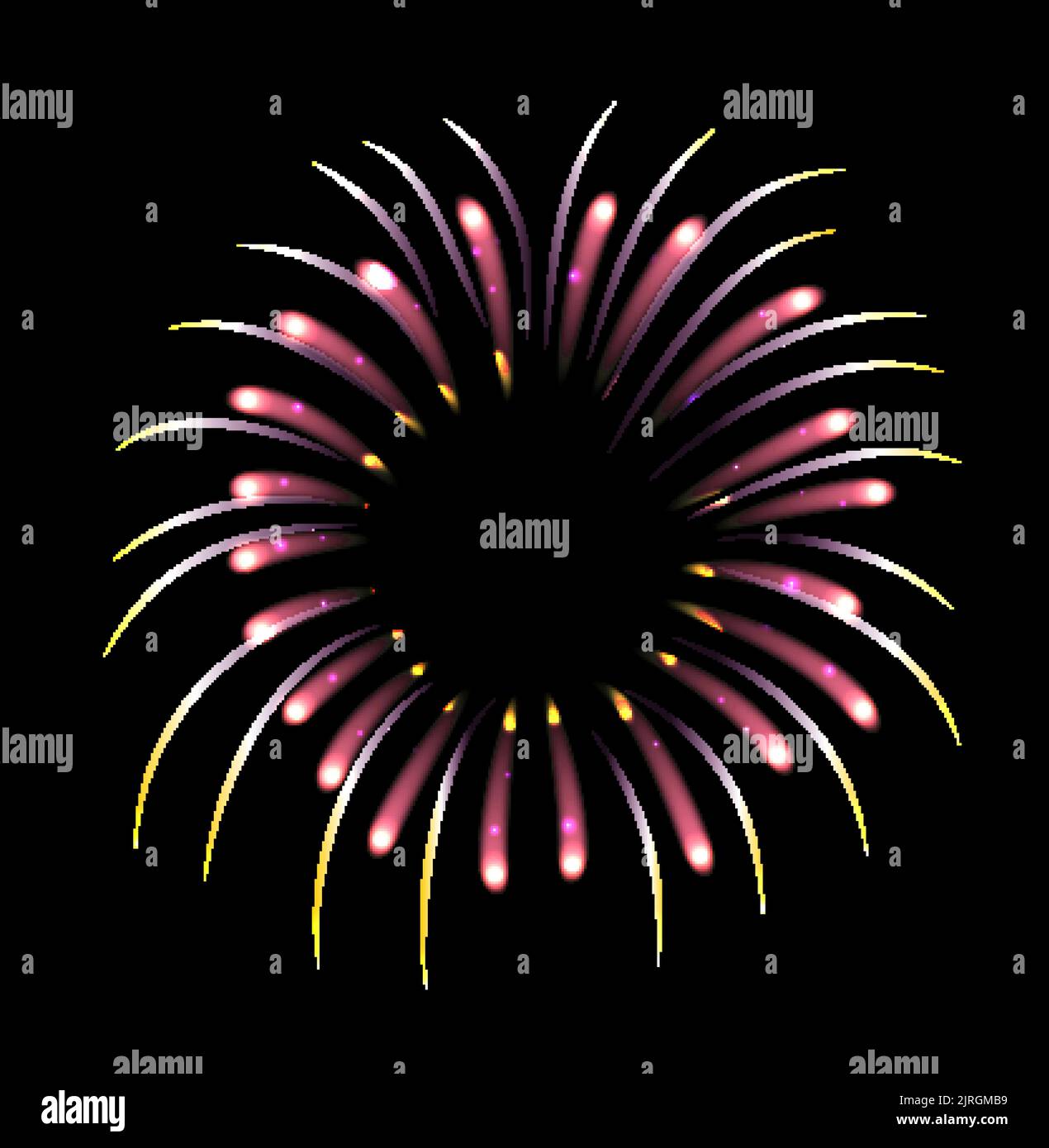Realistic colorful firework background design Stock Vector Images - Alamy