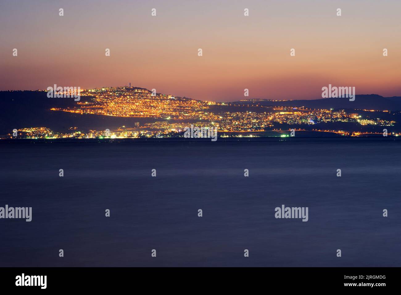 Sea of Galilee (Kinneret), the largest freshwater lake in Israel Stock ...