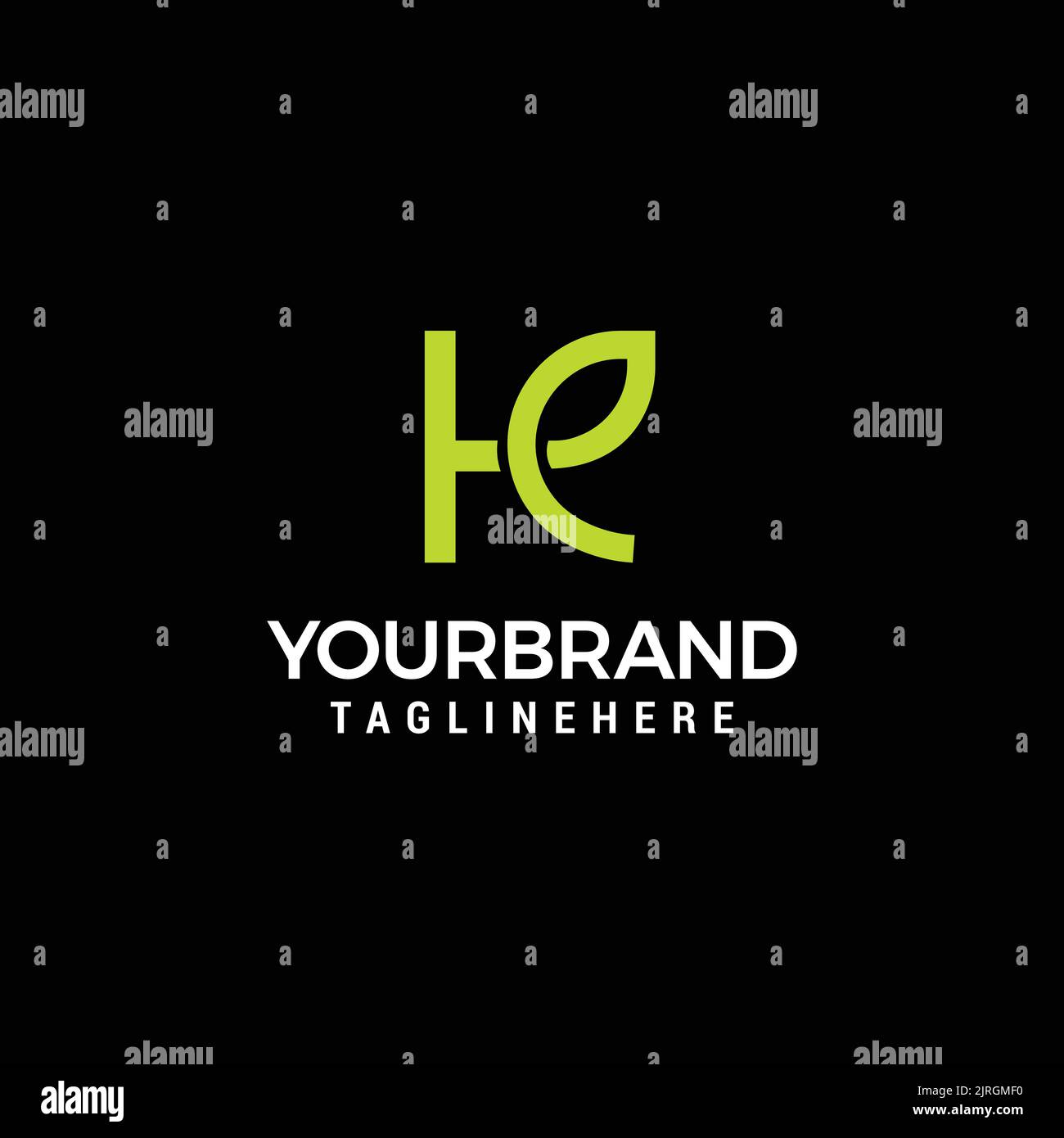 HE EH Abstract initial monogram letter alphabet logo design Stock Vector Image & Art - Alamy