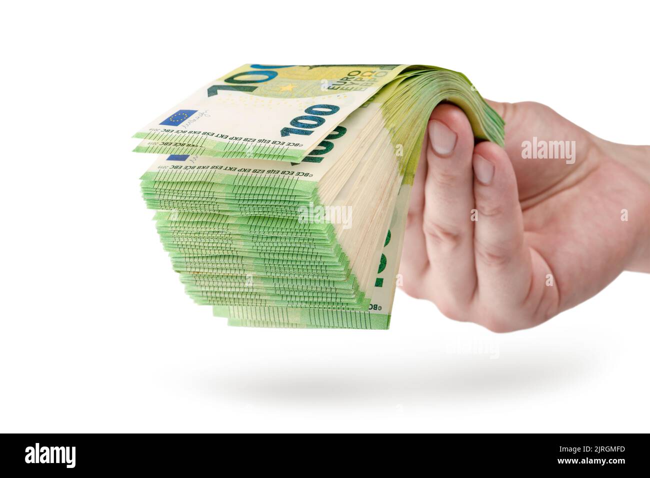 Real Stack Of Money In Hand