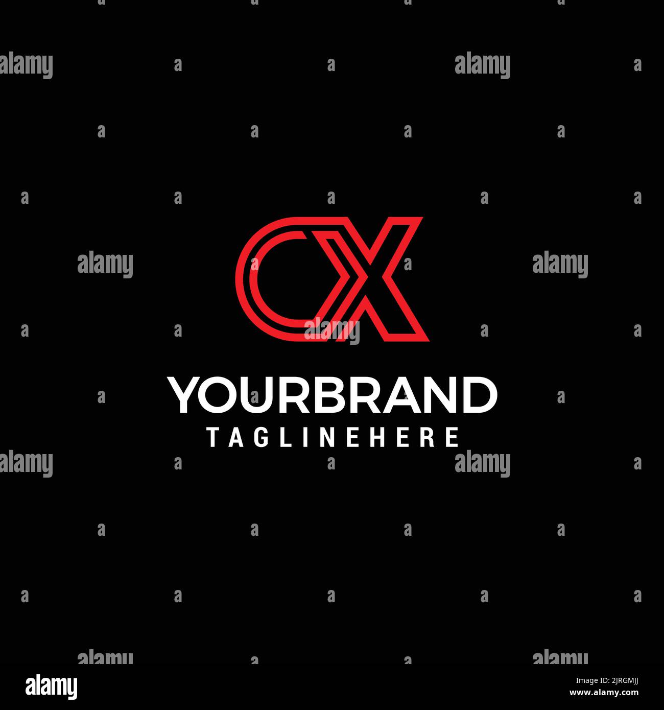 initial letter CX Logo Line Design Template Vector Stock Vector Image & Art - Alamy