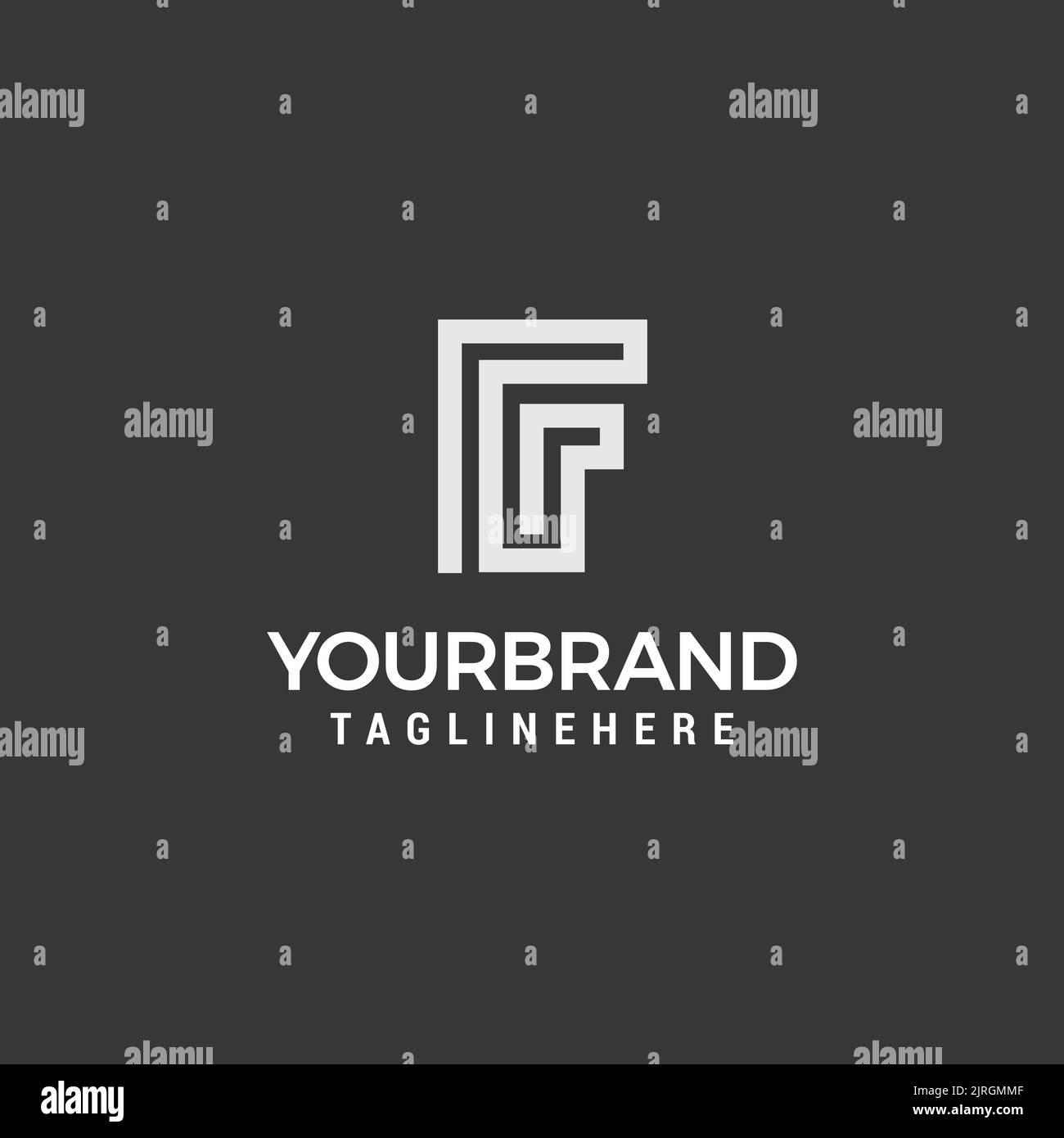 Initial F modern monogram and elegant logo design. Professional Letters ...