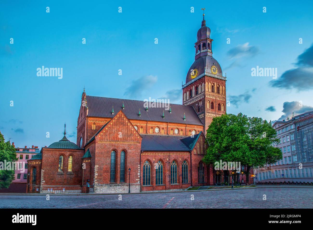 One of the most famous views in Riga: Riga Cathedral - Riga Dome - in ...