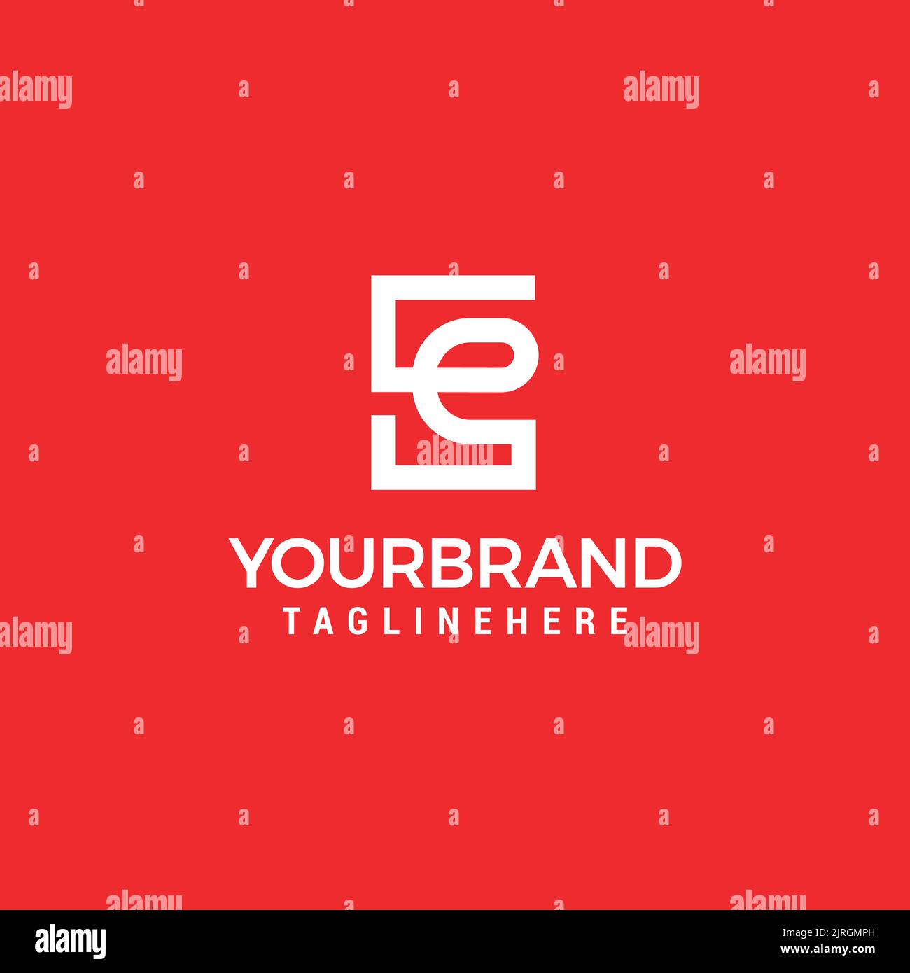 Alphabet letters Initials Monogram EE Logo Line Design Template Vector ...