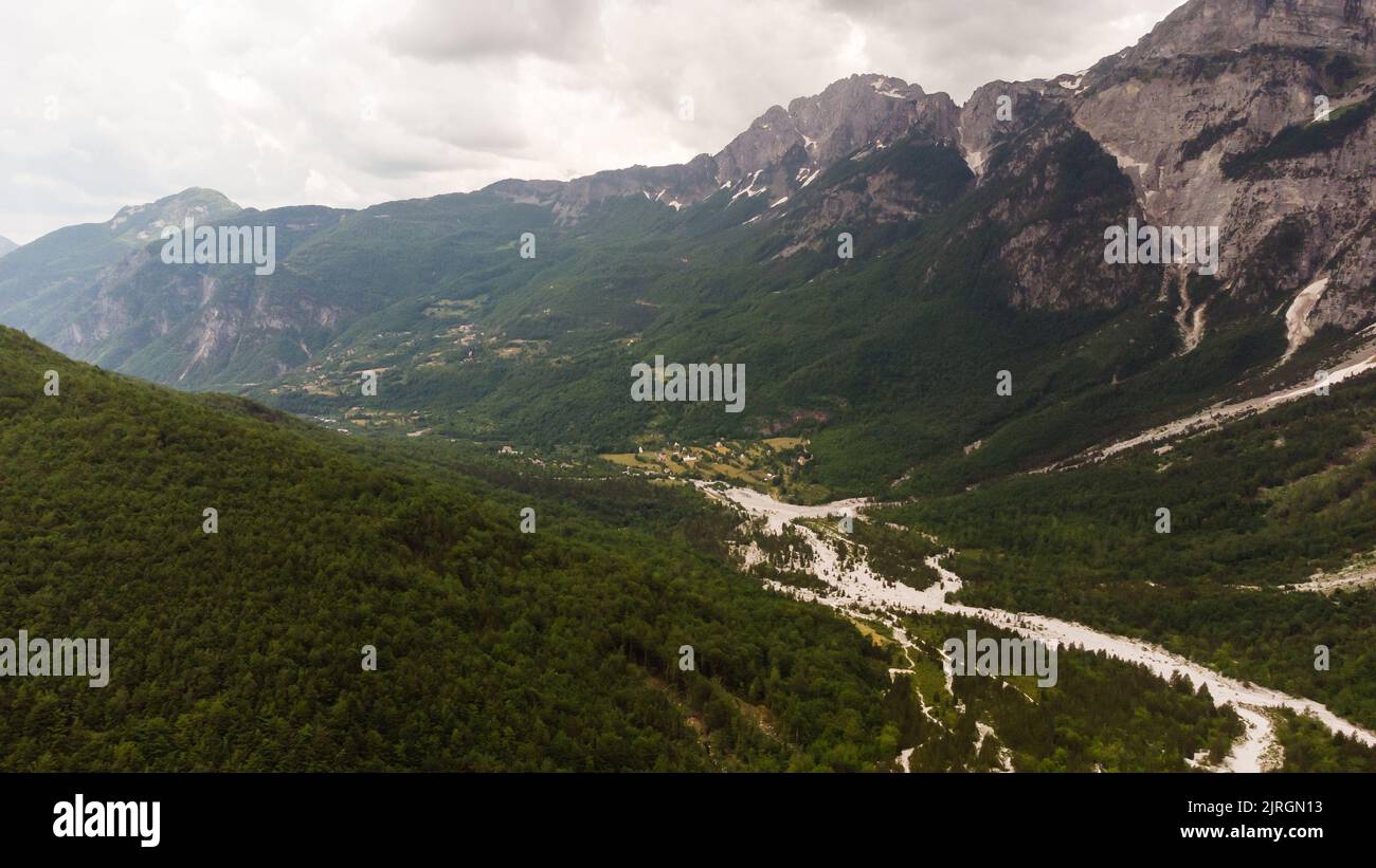 Theth National Park. Shkoder County, Albania. landscape in the central ...