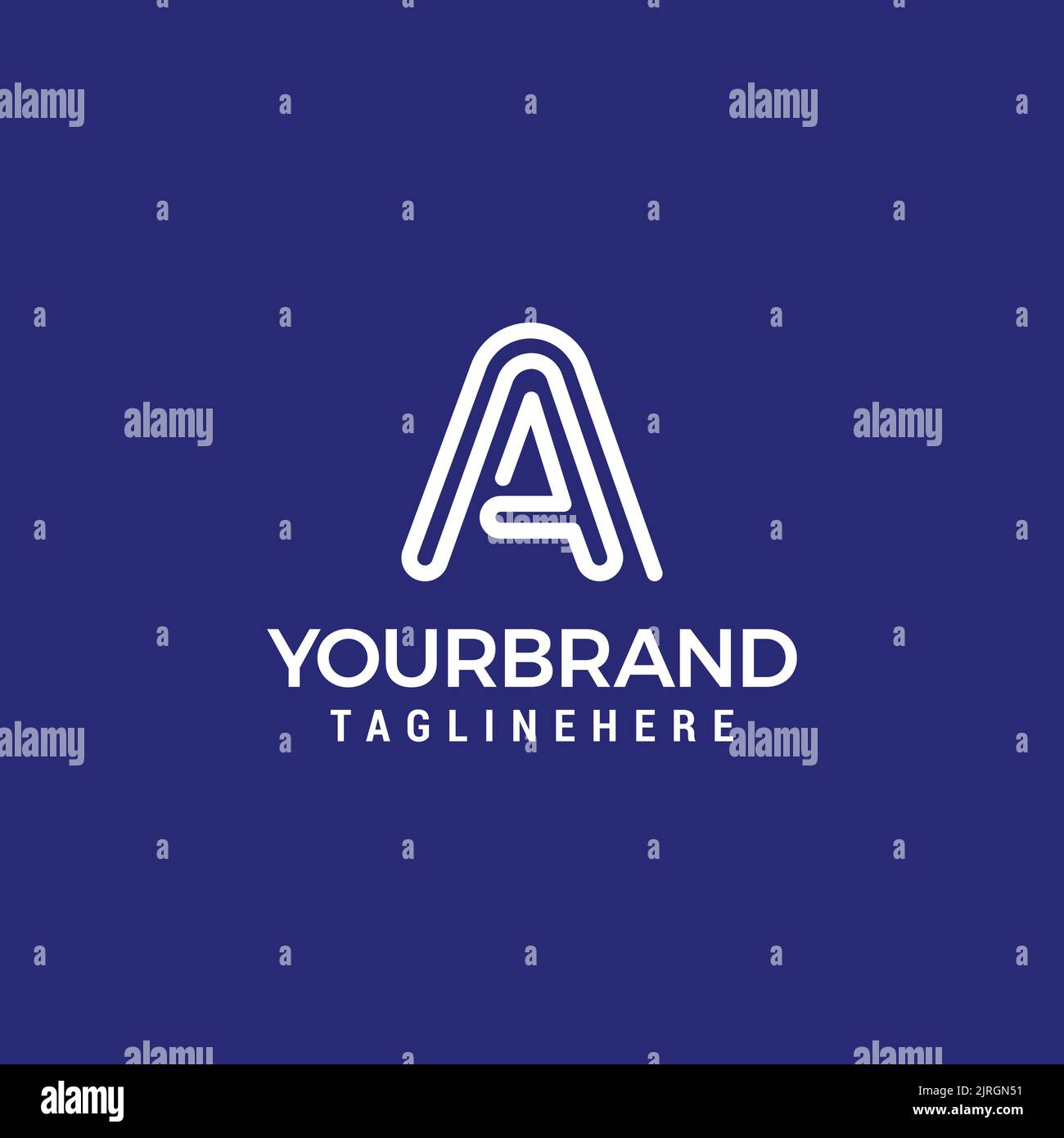 Creative and modern minimalist A letter logo design template for use ...