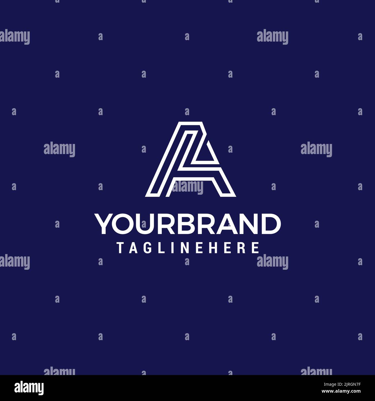 Initial Letter PA Monogram Logo design Vector Template Stock Vector ...