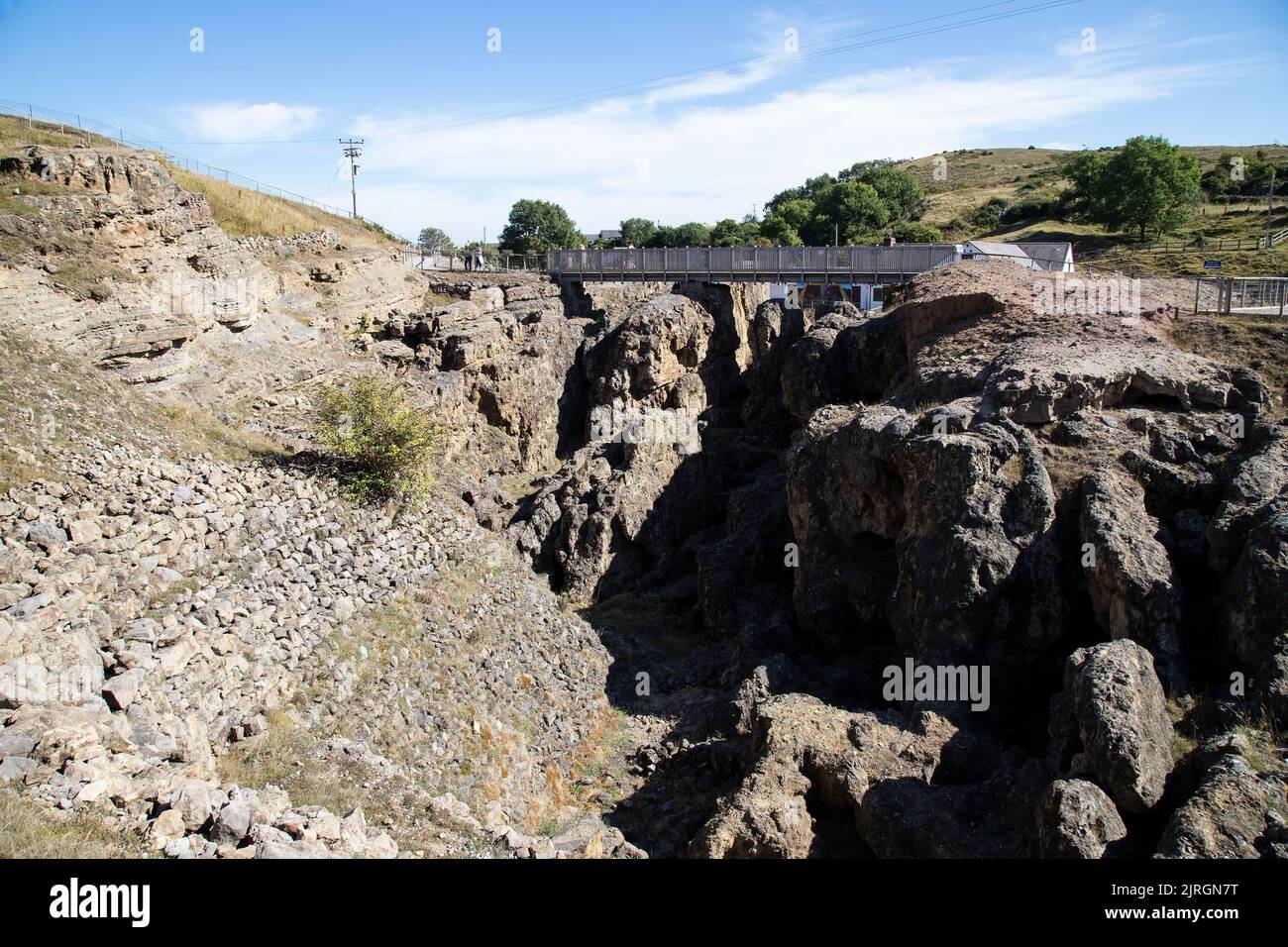 Excavations above the surface at the Great Orme Bronze Age Copper Mines ...