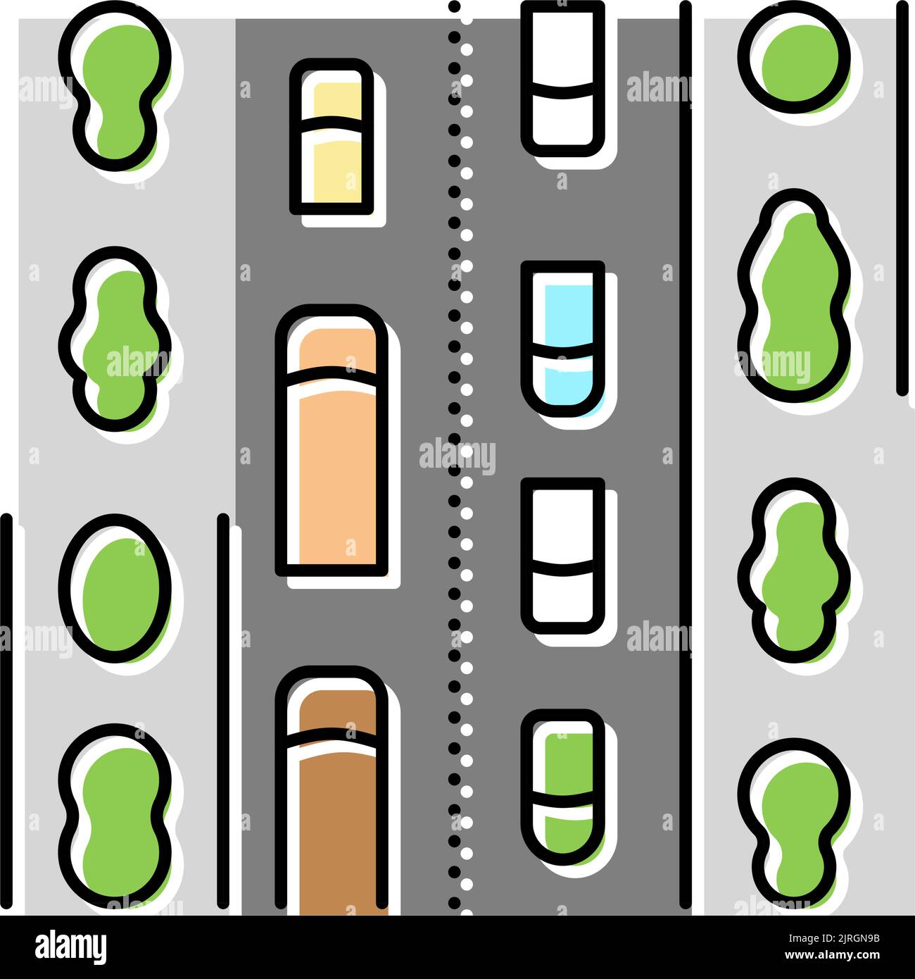 From the expressway Stock Vector Images - Alamy