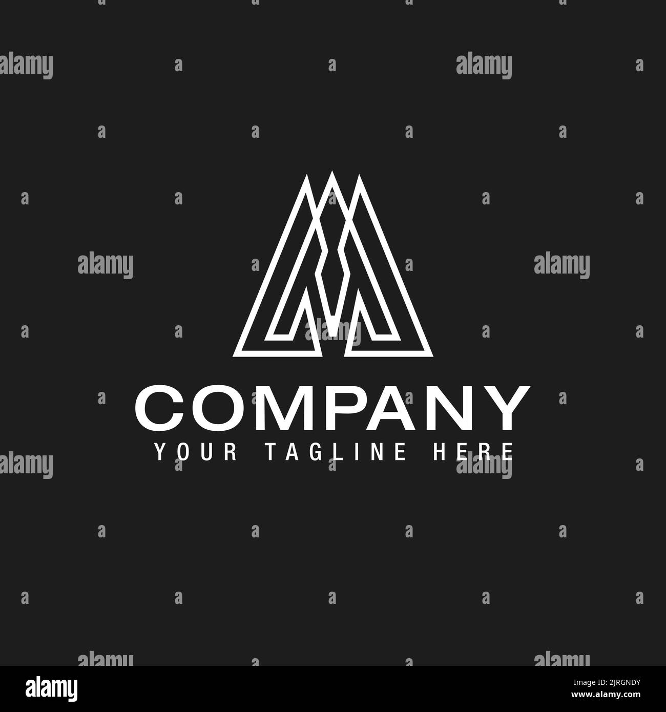 Initials letter MA or AM Premium logo design for modern corporate ...