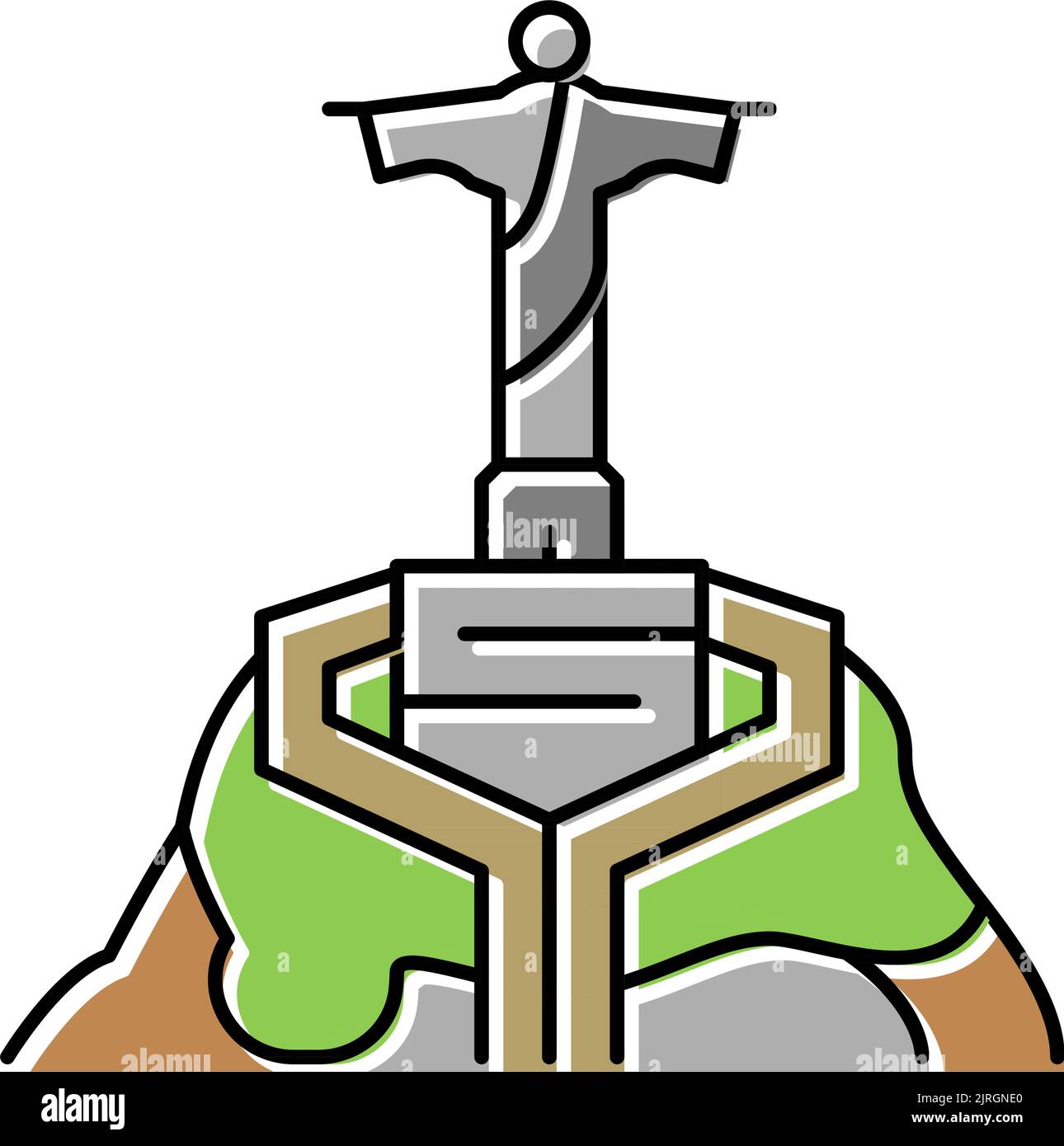 rio de janeiro color icon vector illustration Stock Vector Image & Art ...