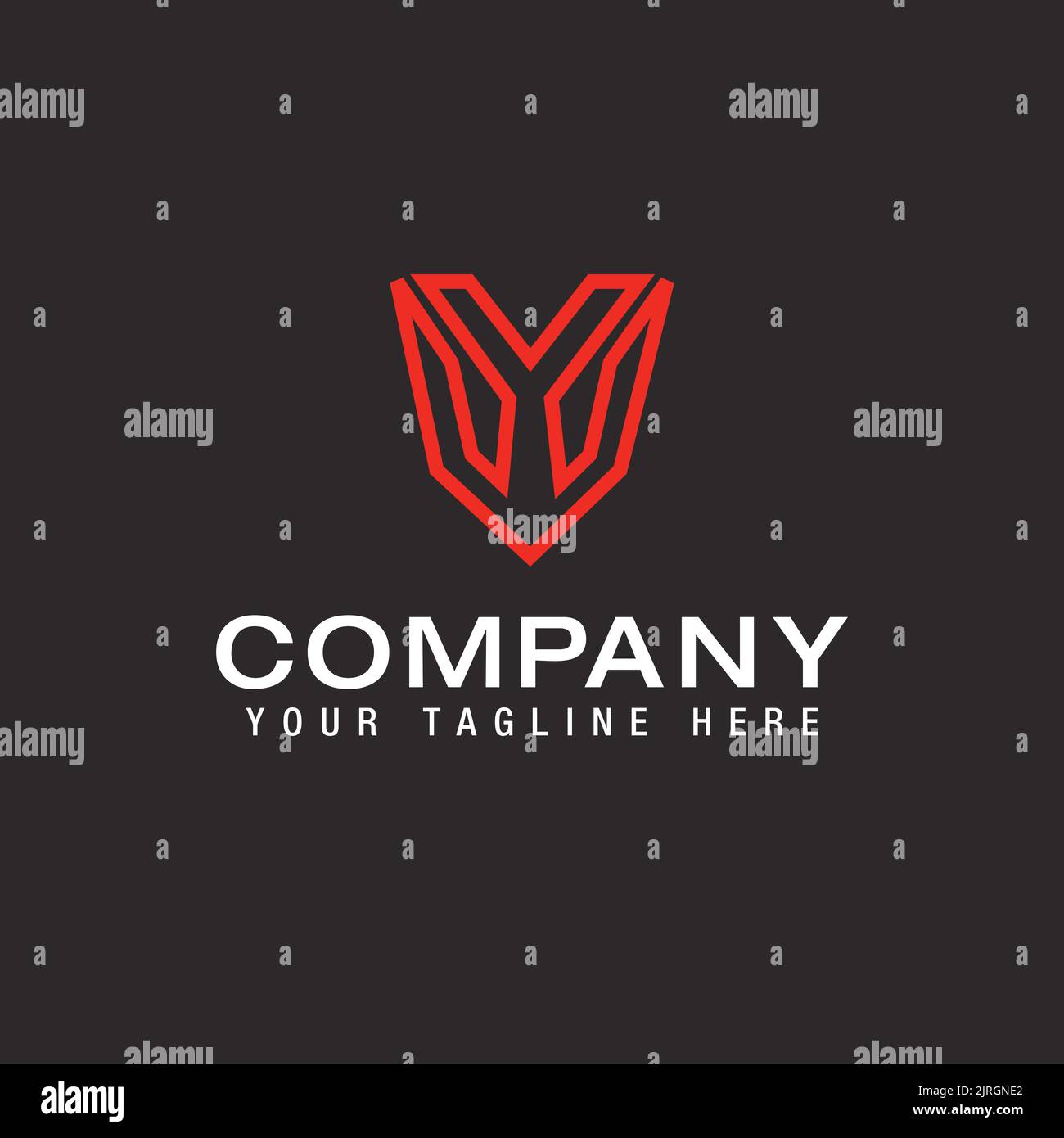 initials alphabet logo icon vector WY YW Logo Line Design Template ...